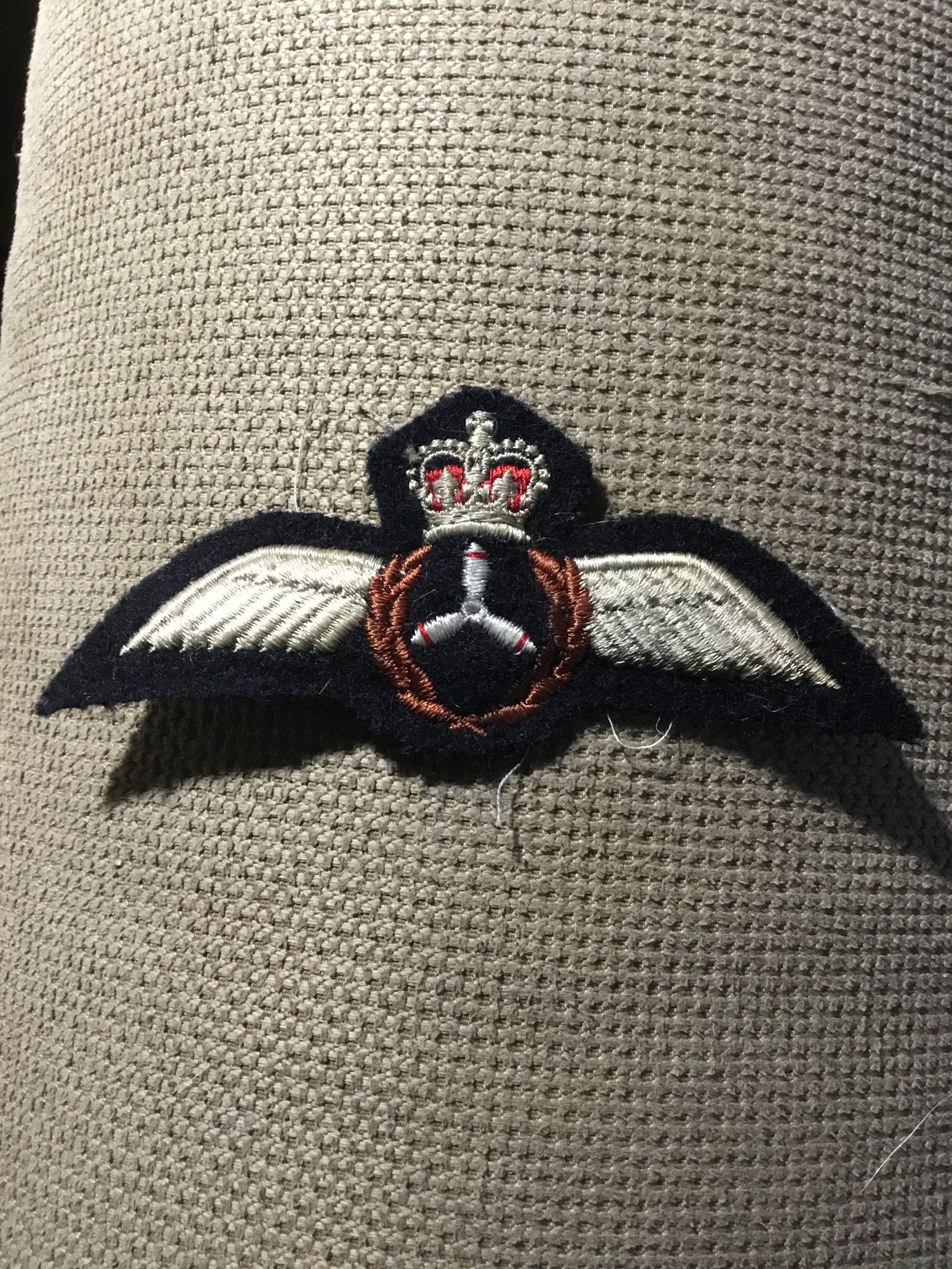 Early Post War Royal Canadian Air Force RCAF Flight Engineer Wings Pat ...