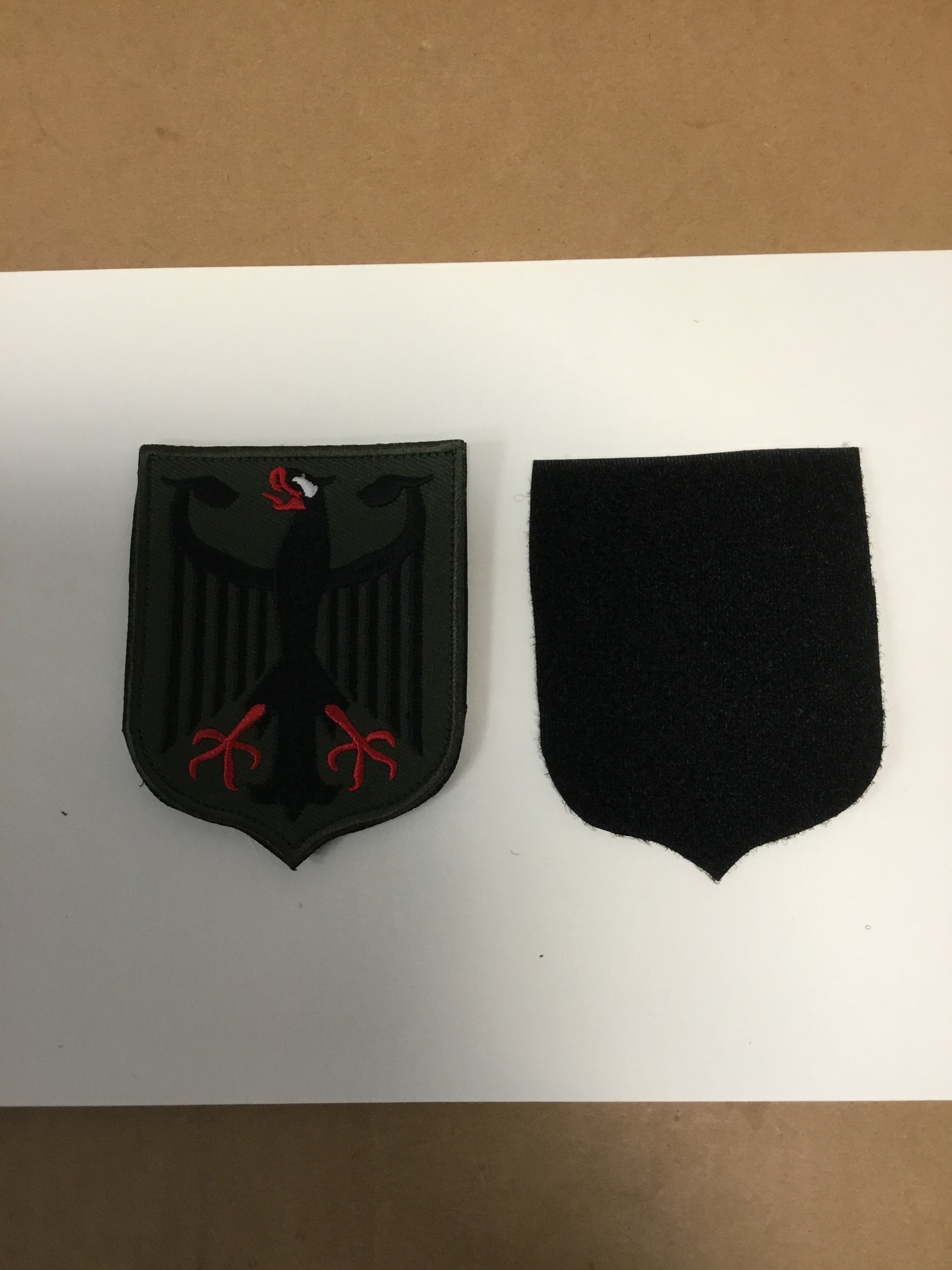 Subdued Germany Flag Embroidered Patch German Coat of Arms Patches Ger ...
