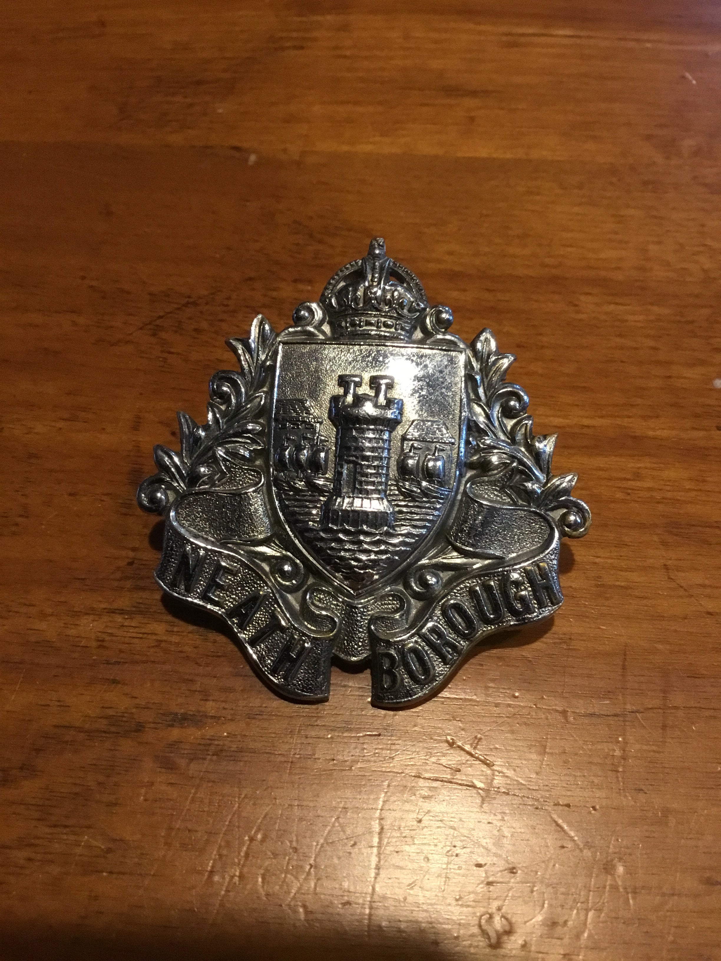 British Cap badge, Neath Borough Police Kings Crown – Roy's Army ...