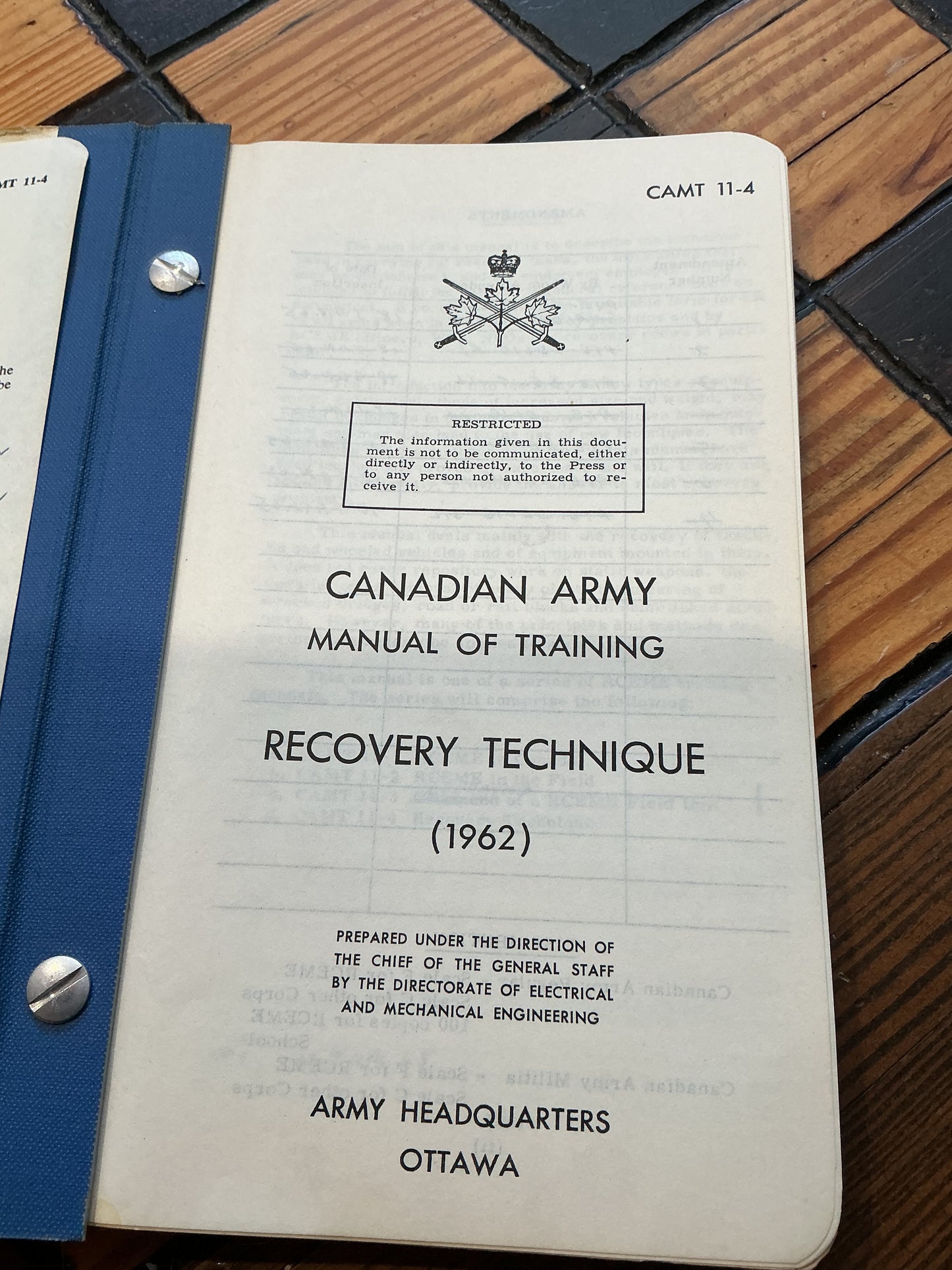 Canadian Army Manual of Training Recovery Technique – Roy's Army ...