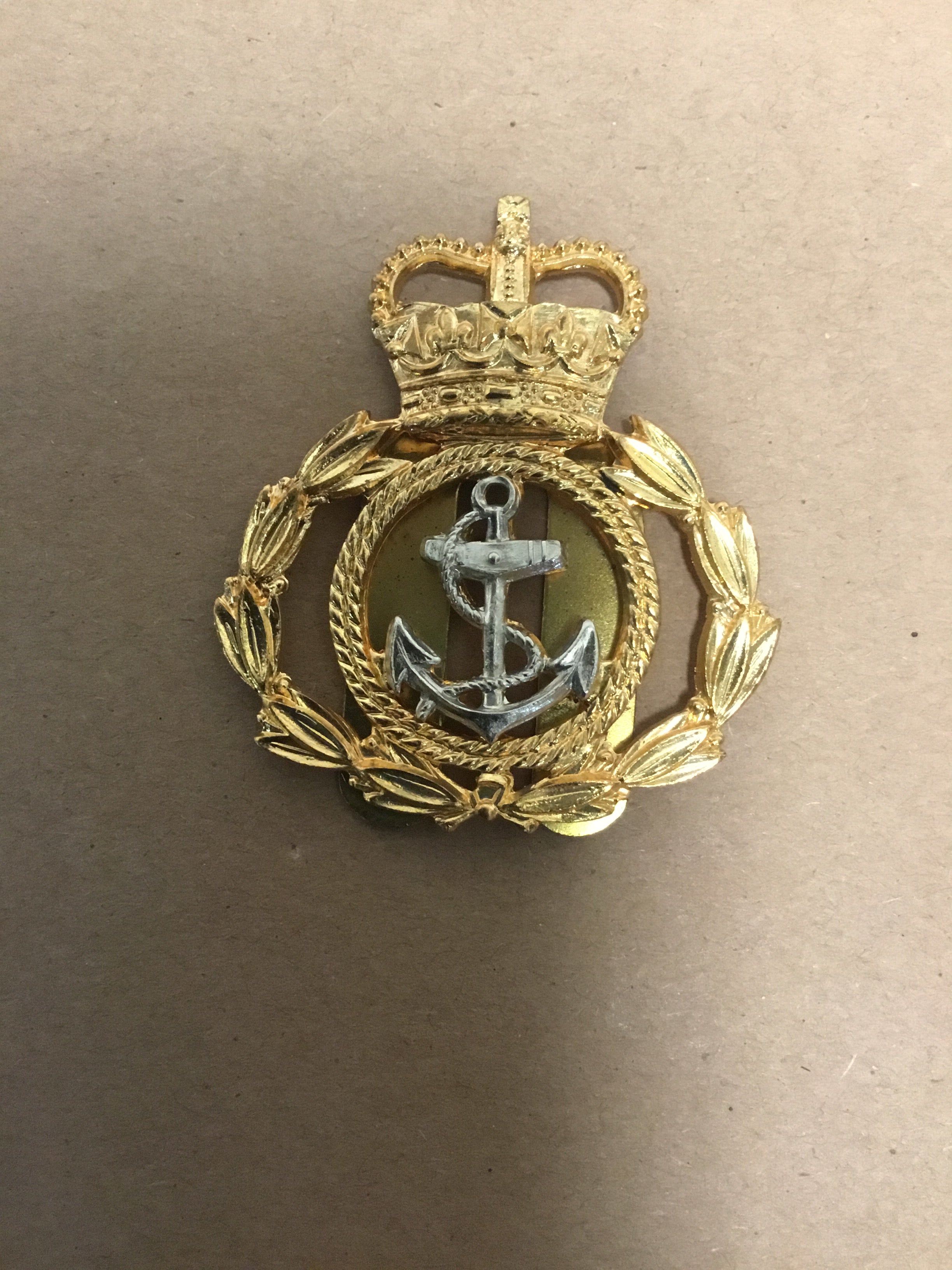 British Royal Navy Chief Petty Officers Beret Badge – Roy's Army ...